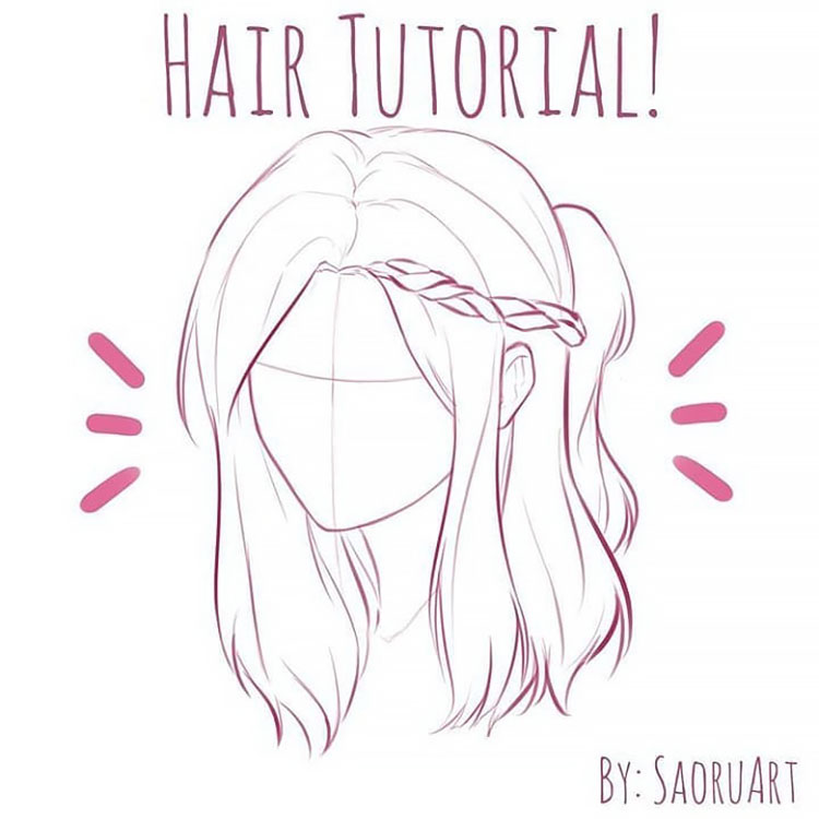 How To Draw Simple Hair