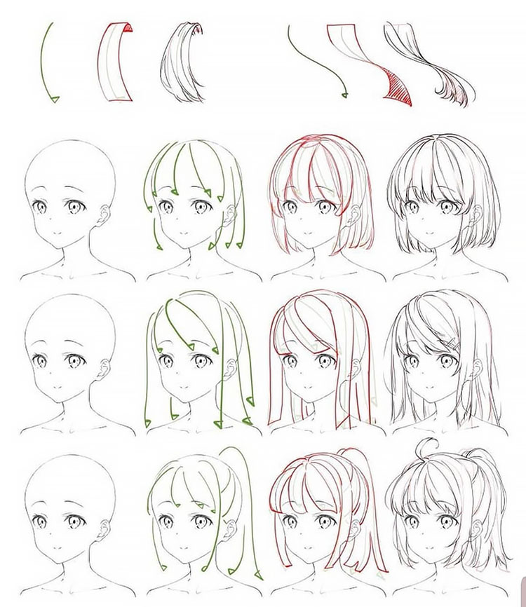 24 How To Draw Hair Ideas And Step by Step Tutorials Beautiful Dawn