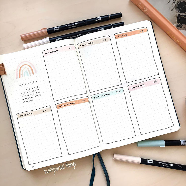 21 Bullet Journal Weekly Planner Ideas Beautiful Dawn Designs