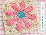 Crochet Granny Square Flower Patterns - Beautiful Dawn Designs