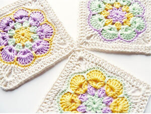 Crochet Granny Square Flower Patterns - Beautiful Dawn Designs