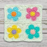 Crochet Granny Square Flower Patterns - Beautiful Dawn Designs