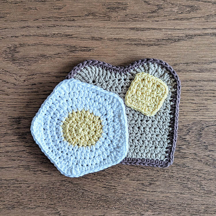 Egg Coaster Free Crochet Pattern - Beautiful Dawn Designs