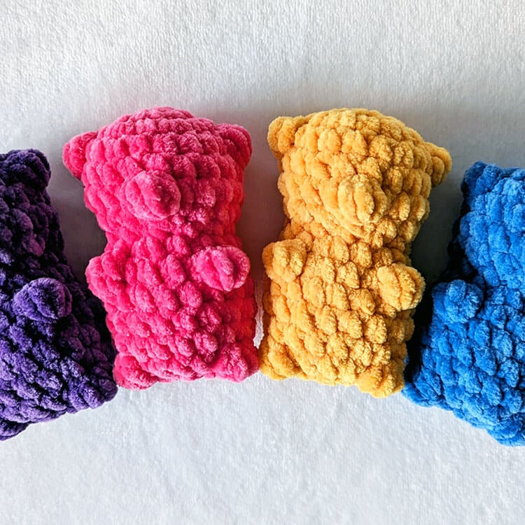 No Sew Gummy Bear Free Crochet Pattern - Beautiful Dawn Designs