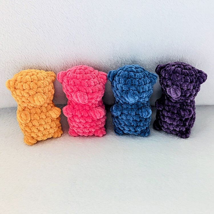 No Sew Gummy Bear Free Crochet Pattern - Beautiful Dawn Designs