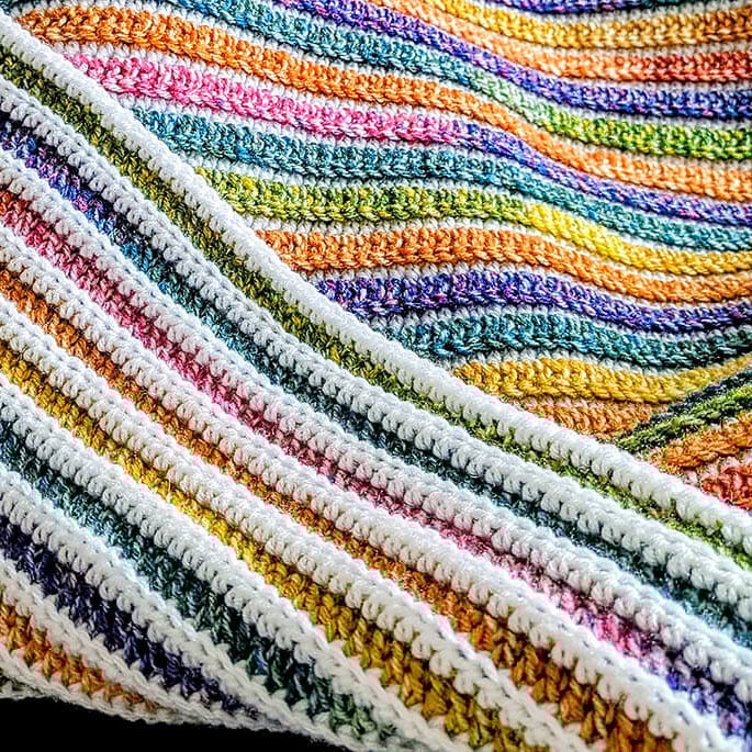 Prism Blanket Free Crochet Pattern - Beautiful Dawn Designs